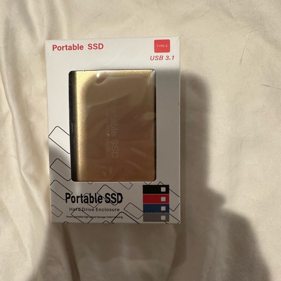 None | Other | Portable Ssd Typec Usb 3 Gold Hard Drive For Windows And ...